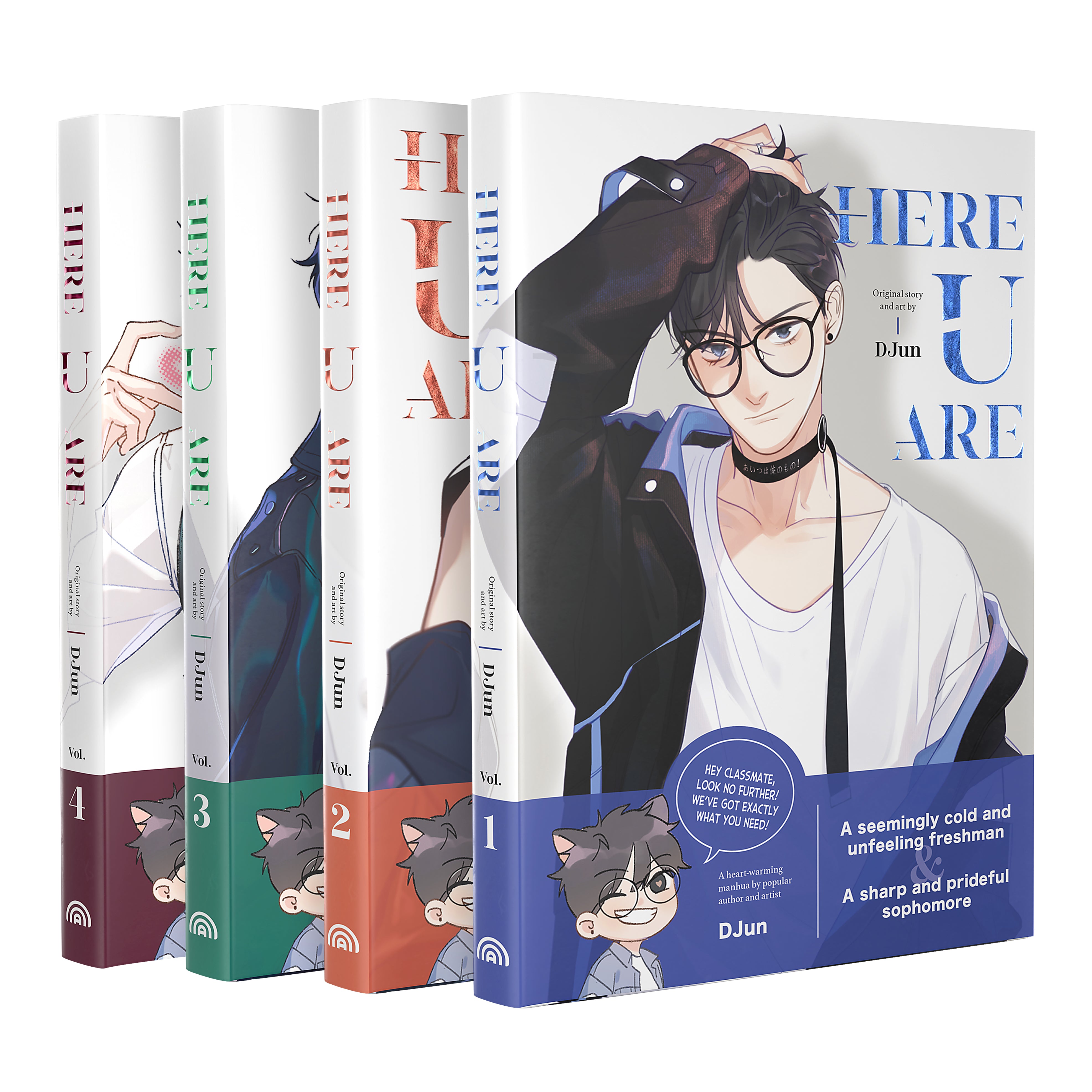 Here U Are Vol. 1+2+3+4 (bonus merch) – Aloha Comics